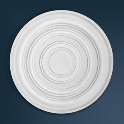 Wilton Plaster - WCP-08 - Essex Plain Plaster Ceiling Rose - White ...