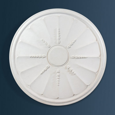 Wilton Plaster - WCP80 - Marlborough Fan Plaster Ceiling Rose - White ...