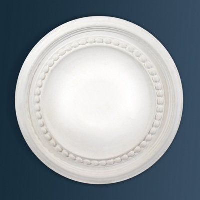 Wilton Plaster - WCP81 - Small Plain Bead Plaster Ceiling Rose - White ...