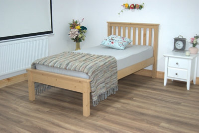 Wiltshire Solo Pine Wooden Bed Frame - UV Waxed | DIY at B&Q