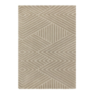 Wimble Hand Tufted Wool Rug - Taupe - 120 x 180 cm