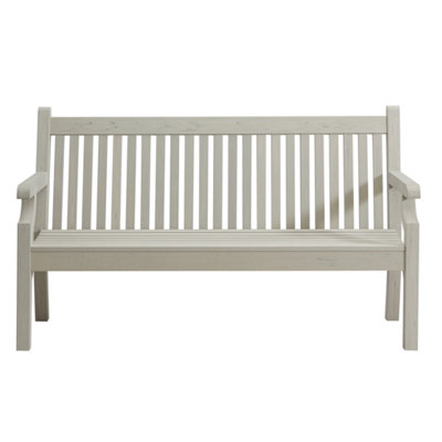 Winawood Sandwick 3 Seater Wood Effect Bench - Stone Grey