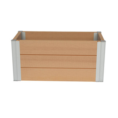 Winawood Wood Effect Rectangular Planter - New Teak