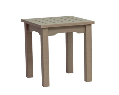 Winawood Wood Effect Side Table - L49.3cm x D49.3cm x H53cm - New Teak