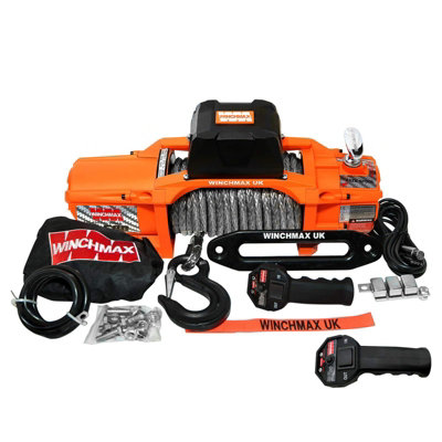 WINCHMAX 13,500lb (6,123kg) 'SL Series' Original Orange 24v Electric ...