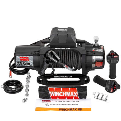 WINCHMAX 13,500lb 'SL Series' 12v Military Grade Winch. 25m Armourline ...