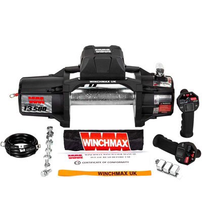 WINCHMAX 13,500lb 'SL Series' 12v Military Grade Winch. No Rope, no ...