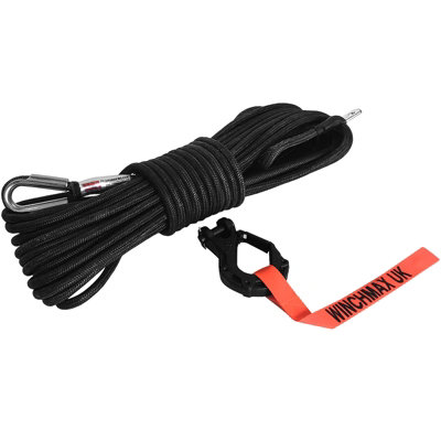 WINCHMAX Armourline Synthetic Rope 20m x 10mm with Tactical Hook ...
