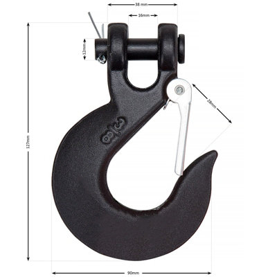 WINCHMAX Steel Rope 26m x 9.5mm, Hole Fix. Black Roller Fairlead and 3/ ...