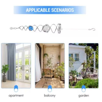 Wind Chime Windmill Crystal Metal Wire Crystal Ball Wind Spinner Bell ...