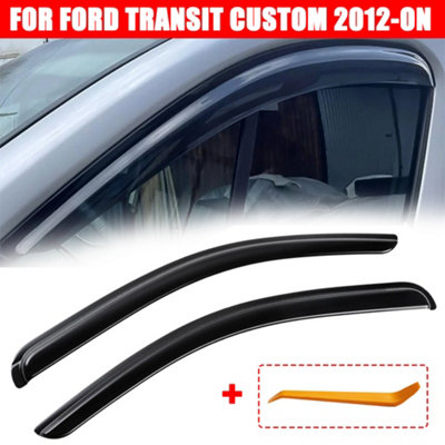 WIND RAIN SUN SMOKE GUARD DEFLECTORS FRONT 2 PCS FOR FORD TRANSIT ...