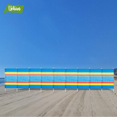 Windbreak, Extra Tall Colorful Wind Break for Camping, Caravan ...