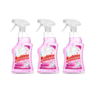 Windolene Diamond Shine Glass & Window Cleaner Spray 750ml - Pack Of 3