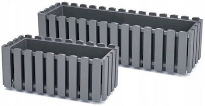 Window Box Flower Pot Planter 2 Sizes 4 Colours Rustic Slat Farm House ...