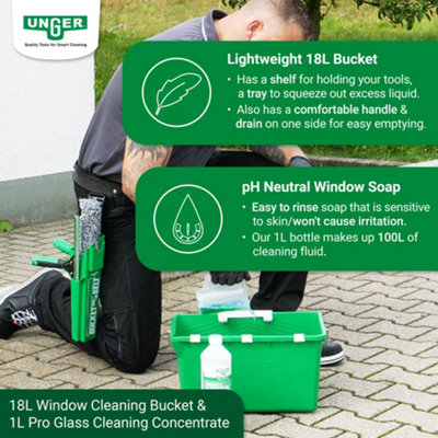 Window Cleaning Kit Set Power Washer Sleeve, Squeegee, Bucket & More ...