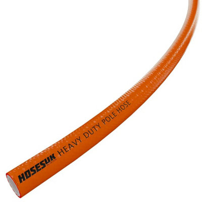 Window Cleaning Pole Hose PVC with Reinforced Hard Core - Orange / 6mm ...