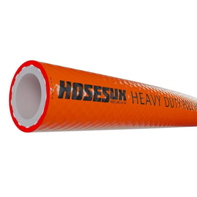 Window Cleaning Pole Hose PVC with Reinforced Hard Core - Orange / 8mm ...