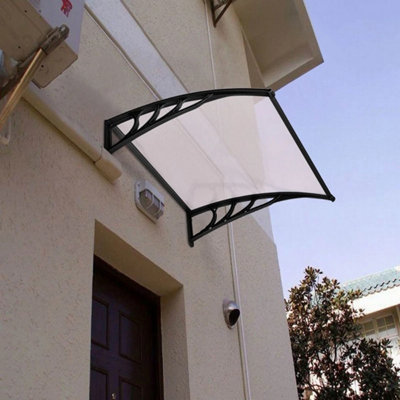 Window Door Awning Shelter 100x80cm Rain Sun Protection Cover
