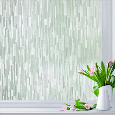 Window Film Privacy, Self Adhesive Glass Film for Windows Anti UV ...