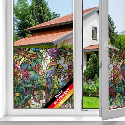 window film privacy Tulia 45cm x 2m self adhesive stained glass window ...