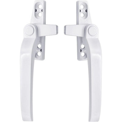 Window handles a pair of white universal aluminum alloy window handles ...