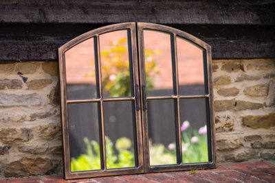 Buy Window Mirror - Brushed Copper Indoor/Outdoor | DIY at B&Q