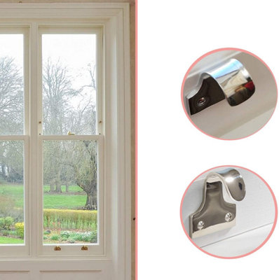 Window Sash Lift Finger Push/Pull Slide Grip Handle + Screws Hook Solid ...