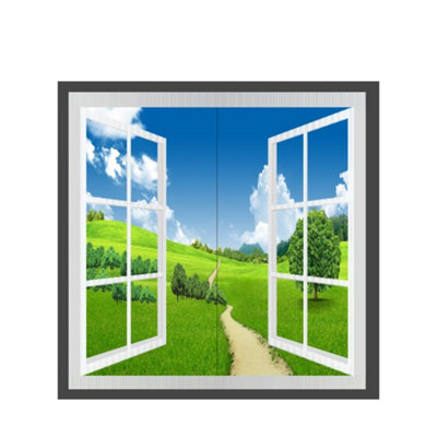 Window style LED panel set, 120 X 60 Surface Mounted, Grassland Design