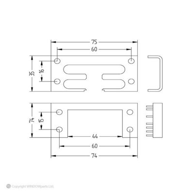 Windowparts Flexi Window Keep - Pair - Suit any profile and provides a ...