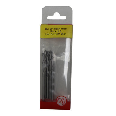 Windowparts Hardplate TCT Tipped Drill - 4mm - Packs of 5 - 114601 ...