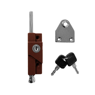 Windowparts Multi Purpose Door Bolt - Brown - 121203