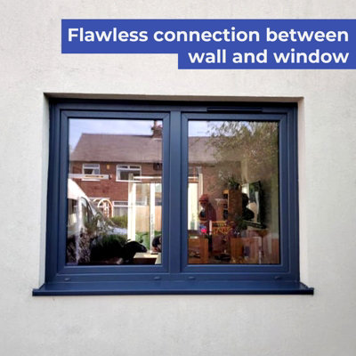 WINDOWS4YOU BLACK ASH WOODGRAIN UPVC ARCHITRAVE TRIM - PENCIL ROUND ...