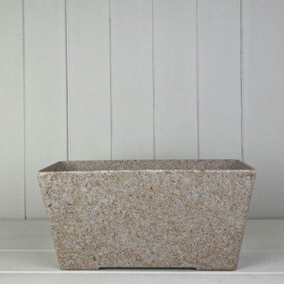 Windowsill Planter Oatmeal Cream Chaff Plant Flower Pot Garden Decor ...