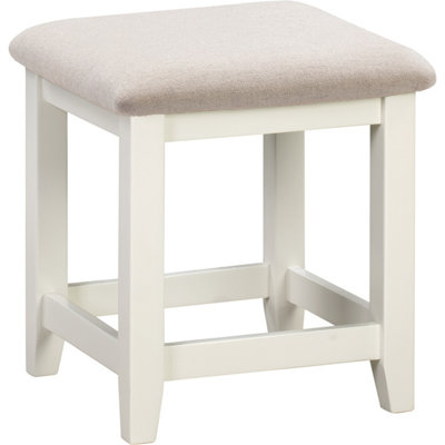 Windsor Dressing Table Stool Ivory ( Fully Assembled )