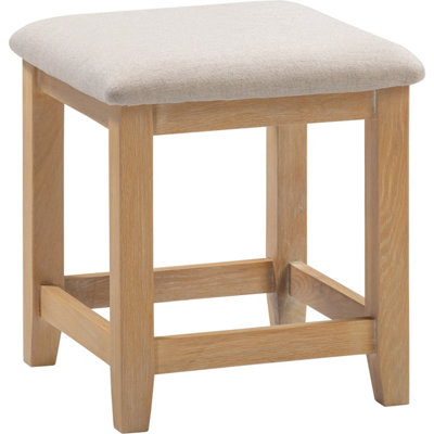 Windsor Dressing Table Stool Natural Oak ( Fully Assembled )