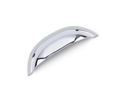 Windsor Kitchen Cabinets Shell Handle, 64mm Centres, Chrome