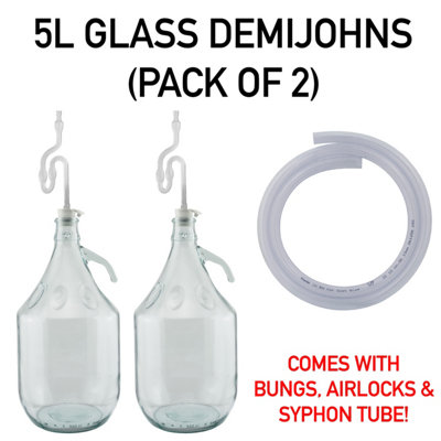 wine making/storage glass demijohns for wine making with matching ...