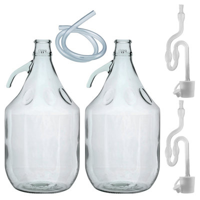wine making/storage glass demijohns for wine making with matching ...
