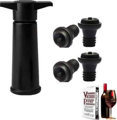 Wine Vacuum Pump with 4 Stoppers for Freshness