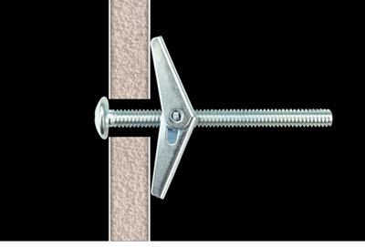 Wing Toggle Fixings M5 x 50mm with Machine Screws Plasterboard Hollow ...