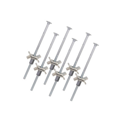 Winged Nuts Hexagon Bolt 150mm x M6 for Butcher Block Kitchen Worktops ...