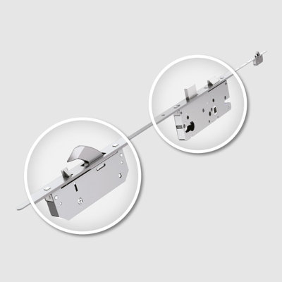 Winkhaus Autolock AV2 2 Hook Espag Lock - RH - 45mm bset