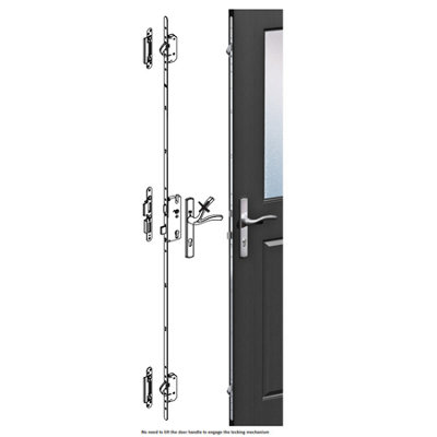 Winkhaus Autolock AV2 2 Hook Espag Lock - RH - 45mm bset