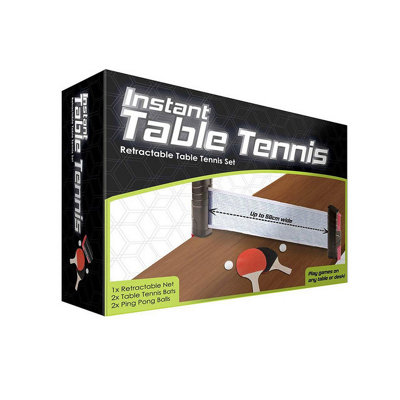 Winning Instant Table Tennis Set with Net and Paddles