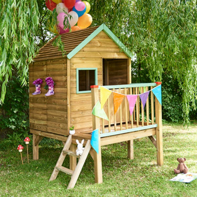 Winny Platform Playhouse with Veranda 6 x 5