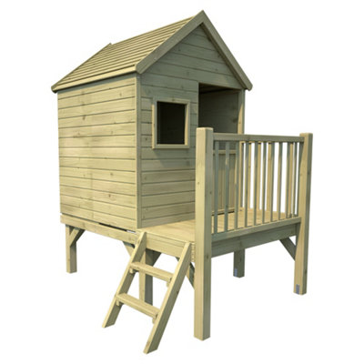 Winny Platform Playhouse with Veranda 6 x 5