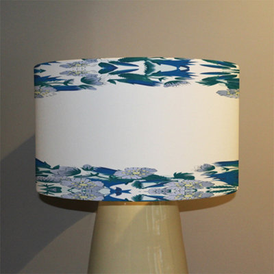 Winter Blue Flowers (Ceiling & Lamp Shade) / 45cm x 26cm / Ceiling Shade