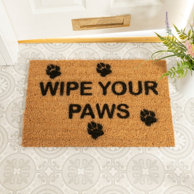 Wipe Your Paws Doormat - Regular 60x40cm | DIY at B&Q