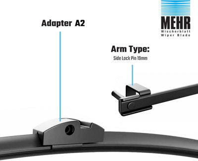 Wiper Blade Flat Front DS, PS Kits 26 Inch+17 Inch Fits BMW 6 Series M6 ...