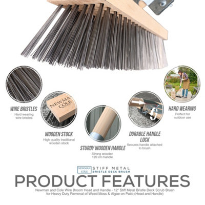 Long bristle wire brush store